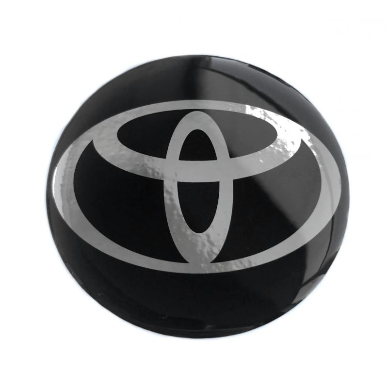 50mm SILICONE emblems TOYOTA, wheel center stickers Rim covers Logo